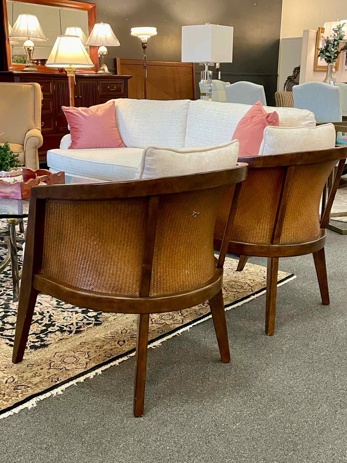 Arhaus Cane Back Arm Chair – Consign On A Dime